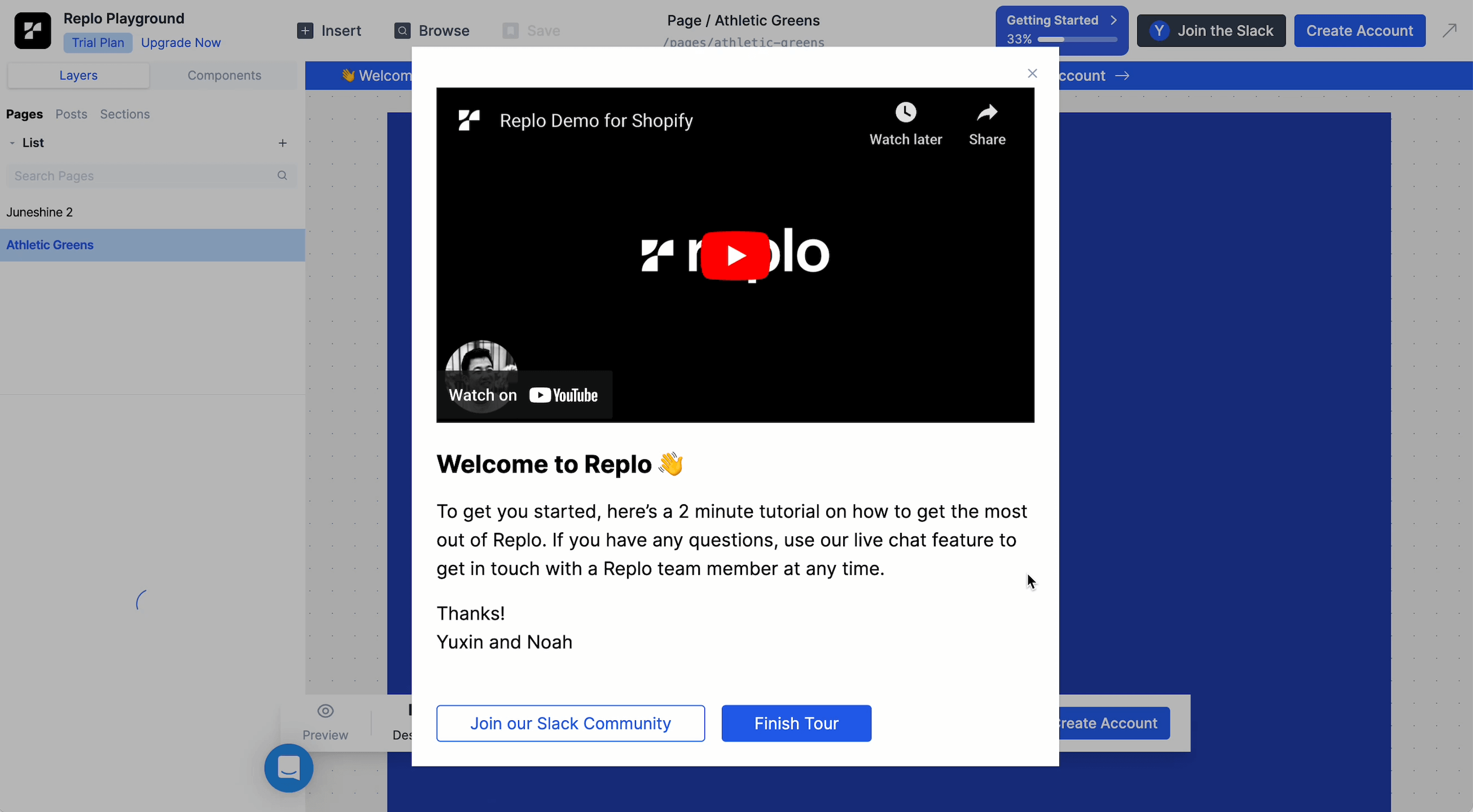 Replo | UI, UX Design | SaaS | Application Design | saas ui